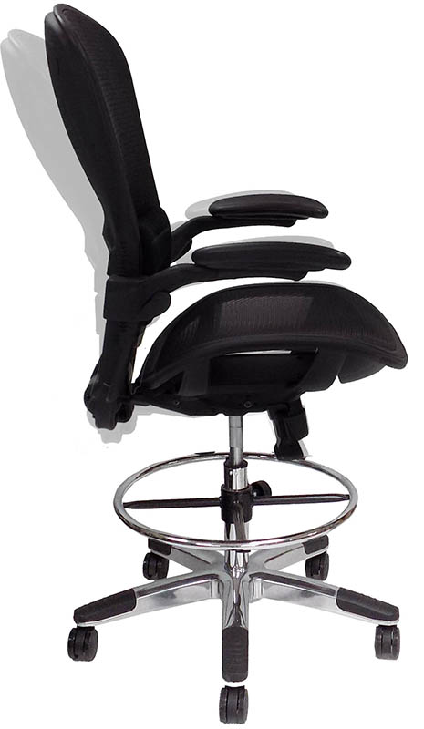 350-Pound-Capacity ErgoFlex Mesh Heavy-Duty Office Stool