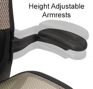 350-Pound-Capacity ErgoFlex Mesh Heavy-Duty Office Stool