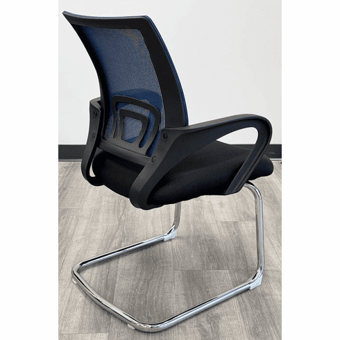 All Mesh Cushioned Sled Base Guest Chair in 4 Colors