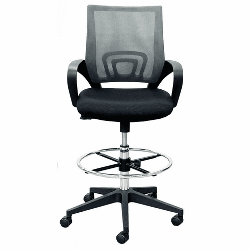 All Mesh Cushioned Swivel Office Desk Stool in 4 Colors - 23.5" - 32.5 ...