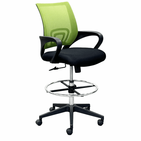 All Mesh Cushioned Swivel Office Desk Stool in 4 Colors - 23.5" - 32.5 ...