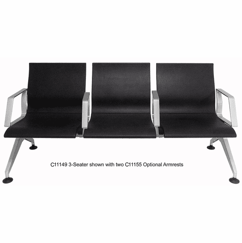 Four-Seat Reception Bench Beam Seating - InStockChairs