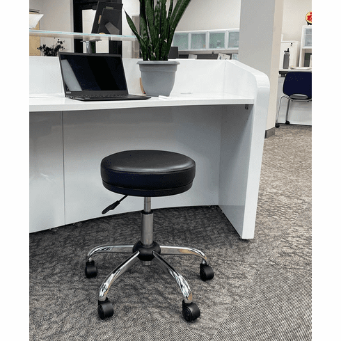 250-Pound-Capacity Antimicrobial Vinyl Medical Stool