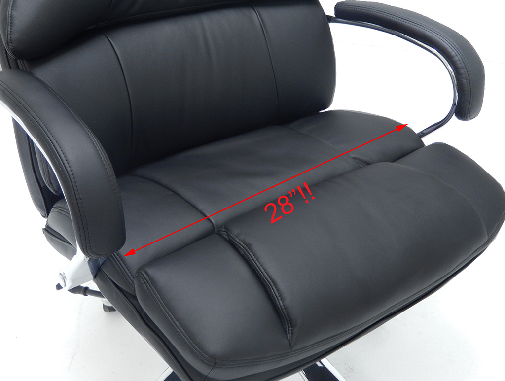 Big & Tall Extra Wide Office Chair - 28"W Holds 500 Lb