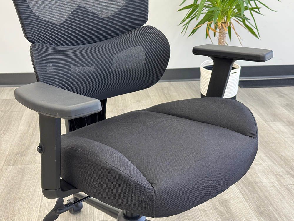 Black Ergonomic Desk Chair with Molded Foam Seat