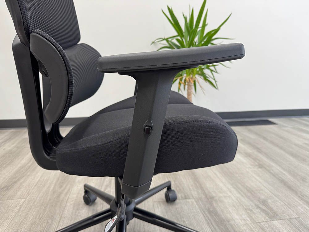 Black Ergonomic Desk Chair with Molded Foam Seat