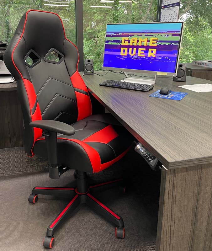 Black and Red High Back Gaming Chair