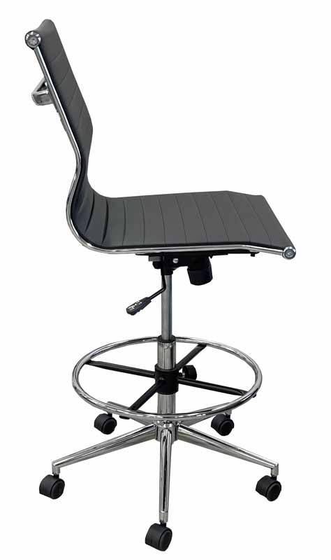 Contemporary Classic Armless Stool w/24" - 32"H Seat Height