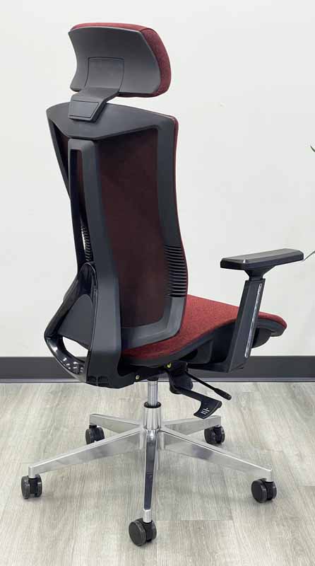 Ergonomic Stretch Linen Chair w/ Headrest & Seat Slide