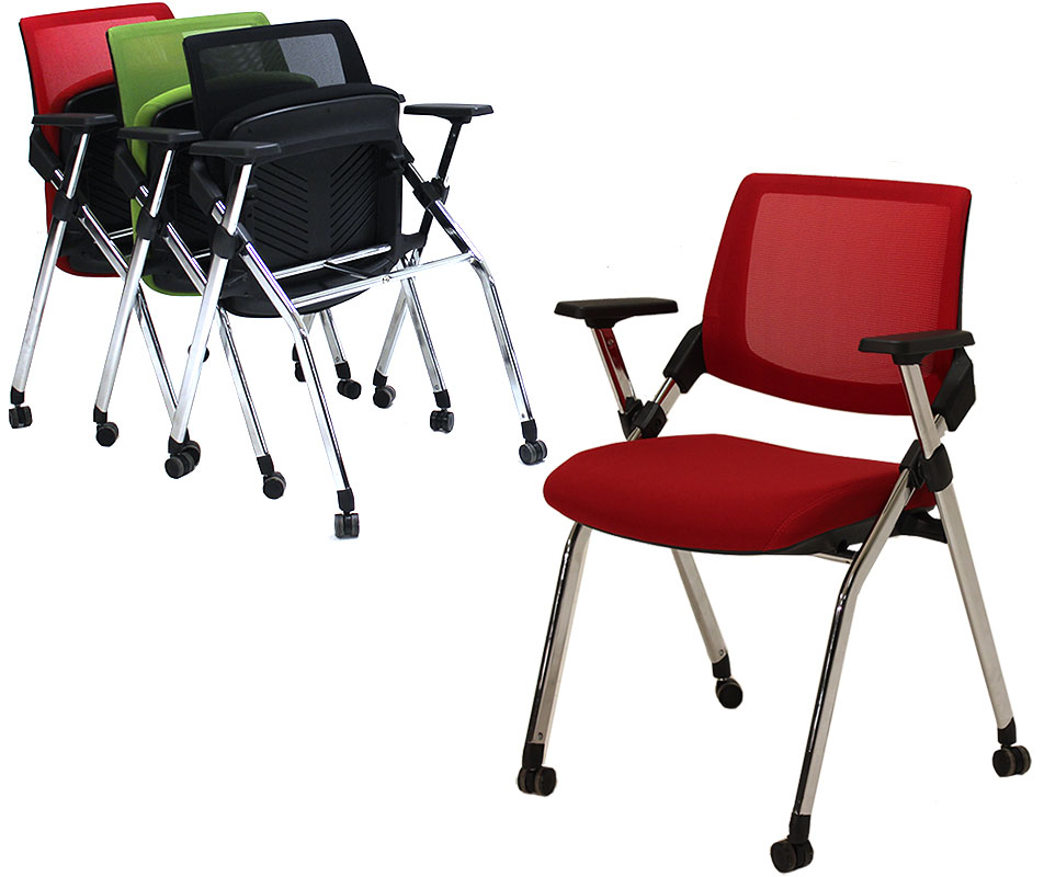Nesting Chair - Mesh & Flip-Seat - 220-Pound Capacity