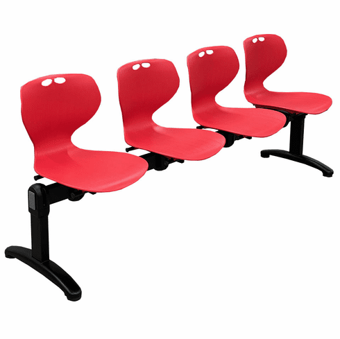 Molded Polypropylene 4-Seat Up To 300 Pound Weight Capacity - InStockChairs