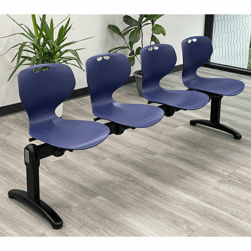 Molded Polypropylene 4-Seat Up To 300 Pound Weight Capacity - InStockChairs