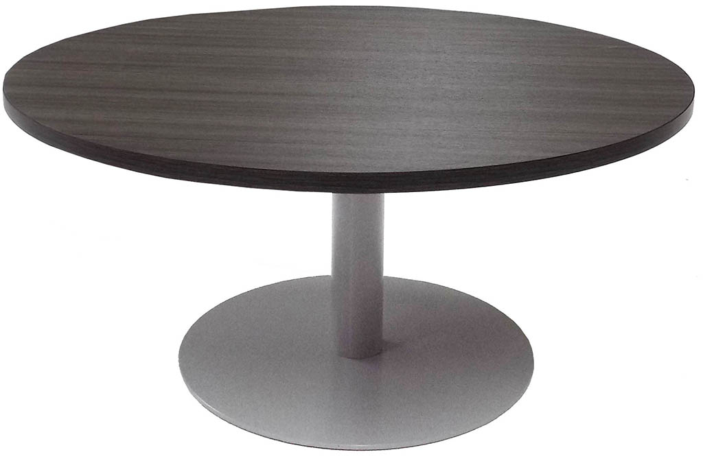 42" Round Metal Disc Base Waiting Room Table
