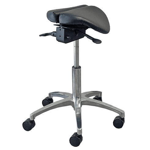 Split saddle stool store