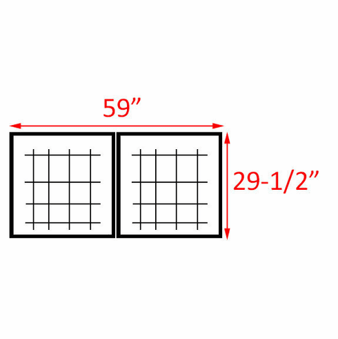 Two Person Black Vinyl Modular Bench