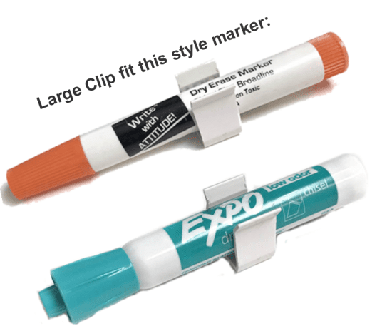 Large Marker Clips for Wide Barrel Markers - Self Stick