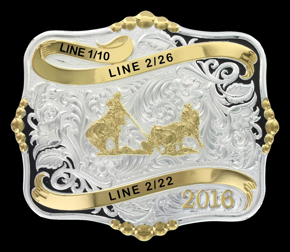 Two Tone Trophy Buckle