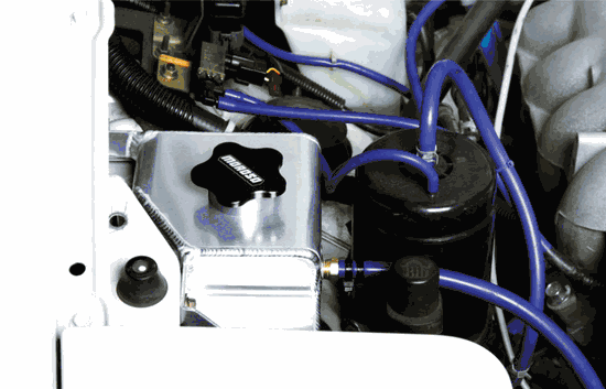 Mazda Miata MX-5 Aluminum Coolant Overflow Tank w/Cap by Moroso 1990-1997