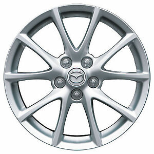 Genuine Mazda Miata MX-5 OEM Silver Alloy Wheel 17 X 7 2008-2015