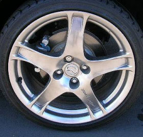 Genuine Mazda Miata OEM 2005 MAZDASPEED Racing Hart Alloy 17x7 Silver