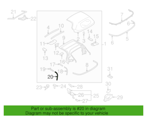 Genuine Mazda Miata OEM Convertible Top Weather Stripping 2006-2015