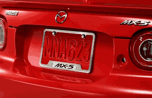 Genuine Mazda Miata OEM MX-5 License Plate Frame