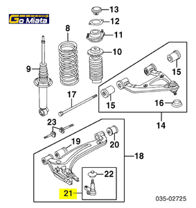 Genuine Mazda Miata OEM Lower Ball Joint Assembly 1990-1997