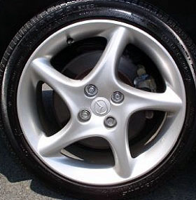 Genuine Mazda Miata OEM Wheel 2001-2003 5-Spoke Silver