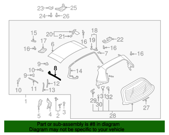 Genuine Mazda MX-5 Miata OEM Power Retractable Hardtop Top Weather ...