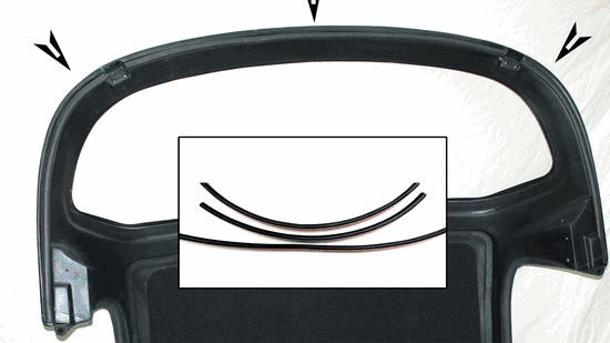 Mazda Miata Side Window (L/R) and Rear Deck Seals 1990-2005