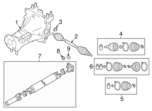 Mazda MX-5 Miata OEM REAR SUSPENSION/AXLE & DIFFERENTIAL 2016+