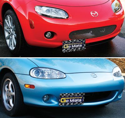 Miata License Plate Relocation by Cobalt 1990-2005
