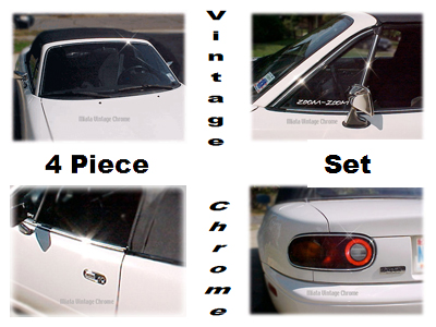 *CLEARANCE ITEM* Miata Vintage Chrome 4 Piece Set