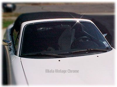 Miata Vintage Chrome - Windshield Trim