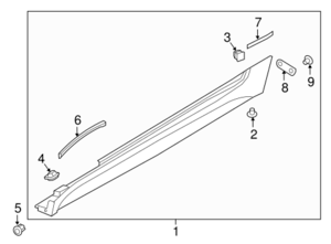 Mazda Miata MX-5 OEM Rocker Molding 2016-2021