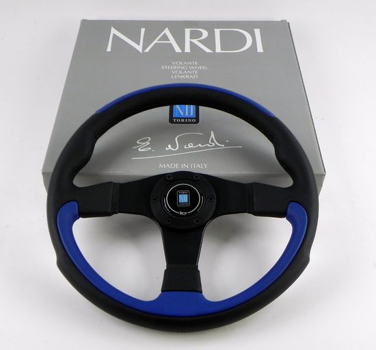 Nardi Steering Wheel - Leader - 350 mm (13.78 inch) - Black Leather ...