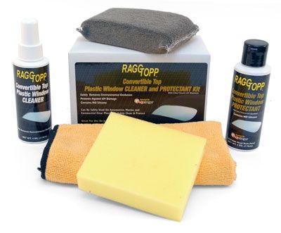 Raggtopp Convertible Top Plastic Window Cleaner and Protectant Kit