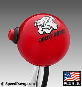 SPEED DAWG® RACING Red Shift Knob with 12 Volt Button Switch