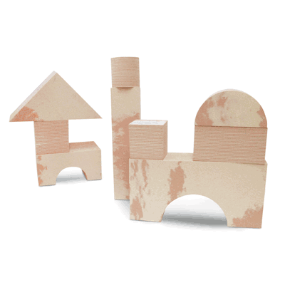 32 Piece Big Wood-Like Blocks Set