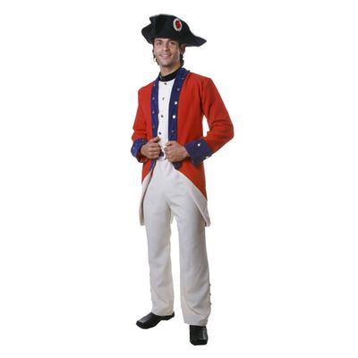 Adult Colonial Soldier Costume, Soldier Costume, Adult Soldier Costume