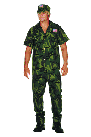Adult Military Man Costume, Adult Soldier Costumes