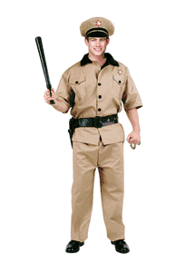 Adult Security Guard Costume, Security Costume