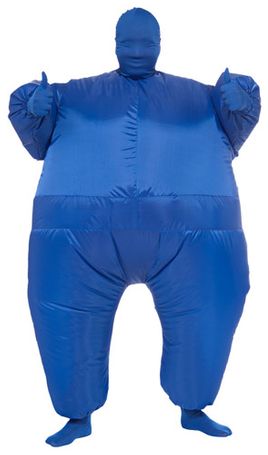 Inflatable Skin Suits, Fat Body Suit Costume, Blue Chub Suit