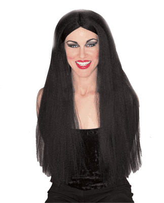 Cher Wig, Long Black Witch Wig
