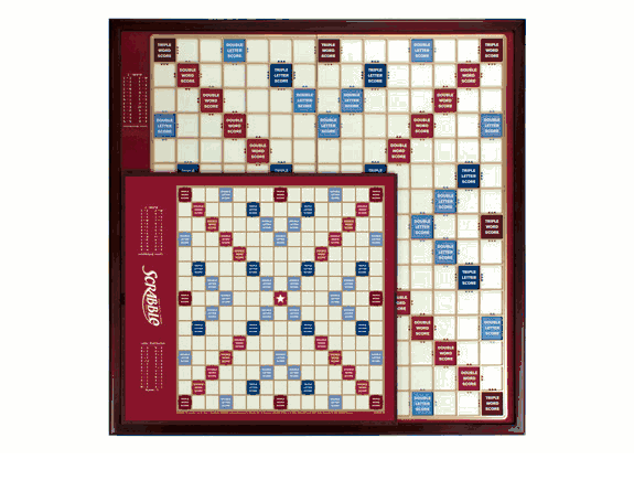 Giant Scrabble Deluxe Edition, Wooden Scrabble