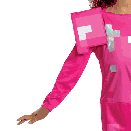 Girl Minecraft Pink Armor Costume