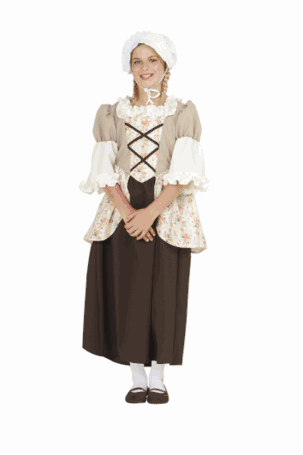 Colonial Girl Costume, Kids Colonial Costumes