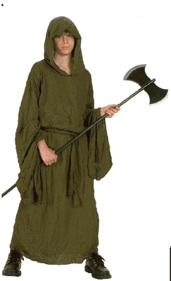 Kids Ghoul Robe, Kids Ghost Costume, Green Ghoul Robe