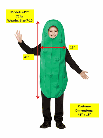 Kids Pickle Costume 7-10