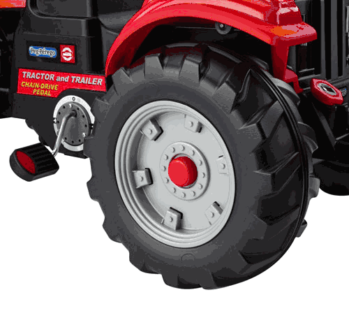 Peg Perego Case IH Tractor & Trailer - Kids Tractor Ride Ons